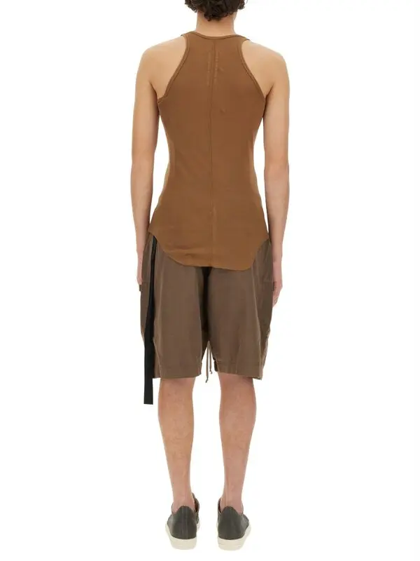 Rick Owens Cotton Tank Top - Brown
