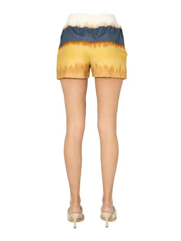Alberta Ferretti Cotton Shorts - Yellow