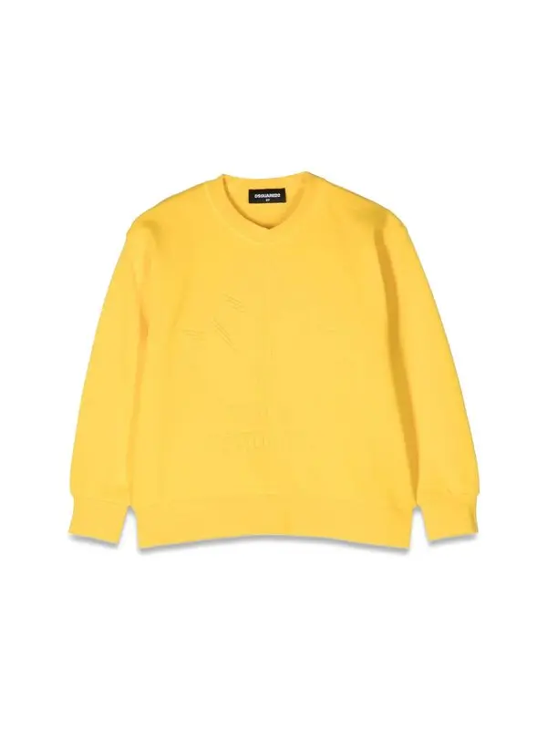 Dsquared2 Slouchy Fit Crewneck Sweatshirt - Yellow