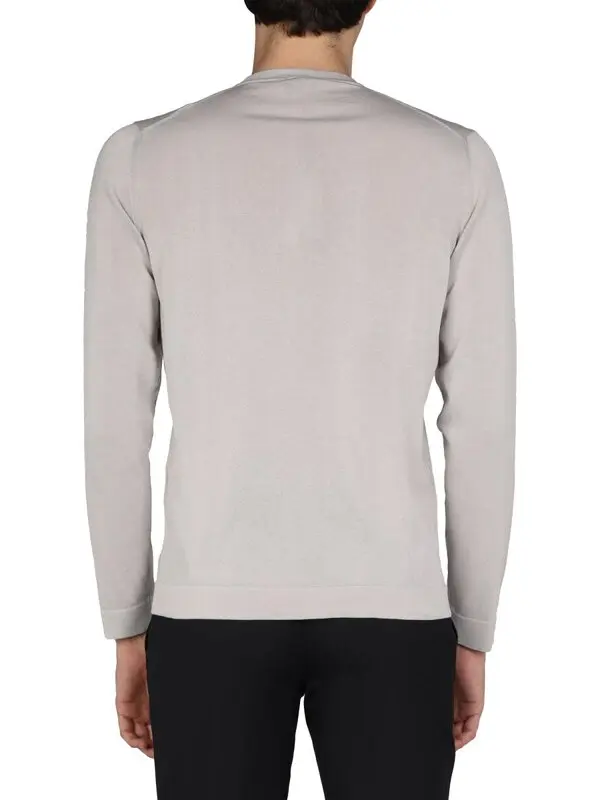 DRUMOHR Cotton Crew Neck Sweater - Dove