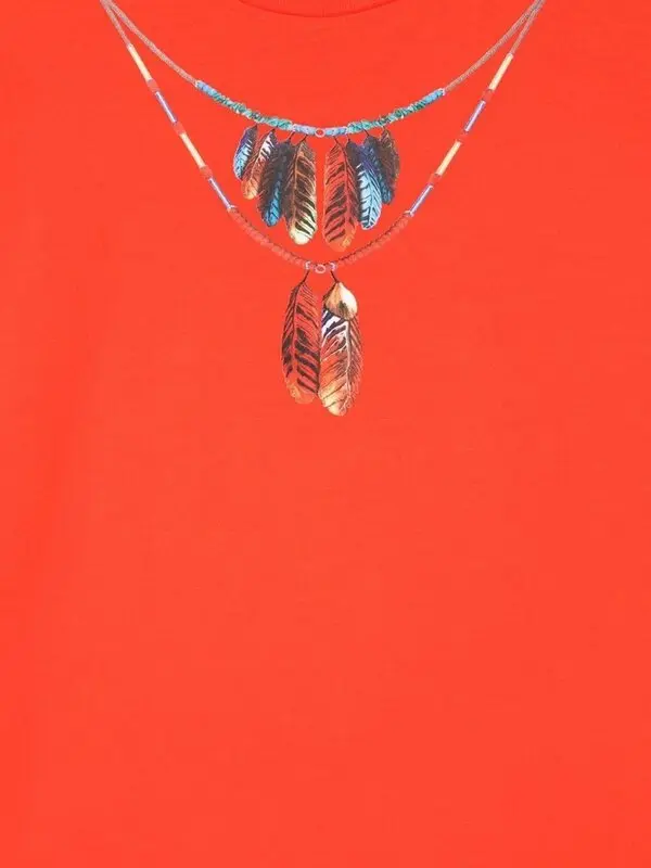 MARCELO BURLON COUNTY OF MILAN Feathers Fringe Dress