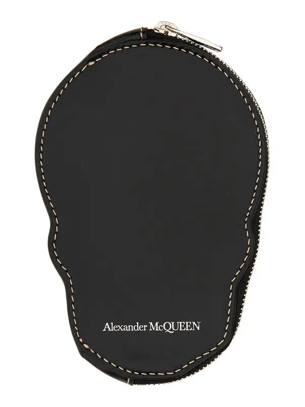 Alexander McQueen Alexander Mc Queen Skull Card Holder - Black