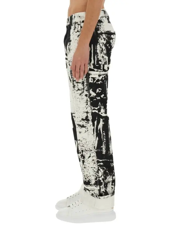 Alexander McQueen Workwear Jeans With Print