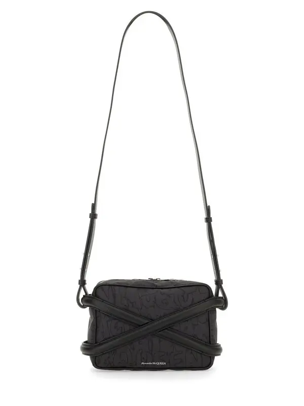 Alexander McQueen Camera Bag With Harness - Black