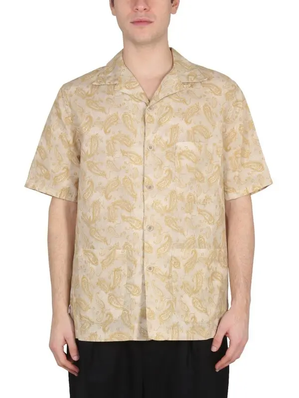 EAST HARBOUR SURPLUS Paisley Print Shirt - Beige