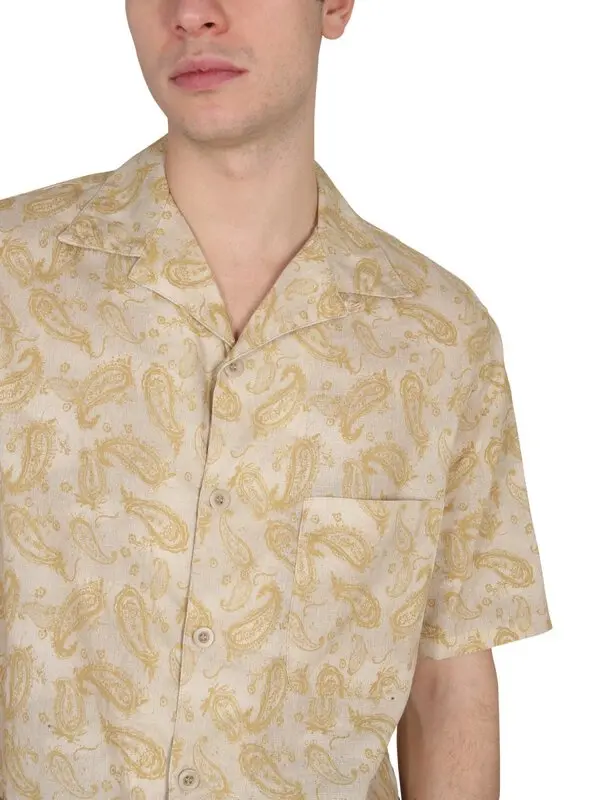 EAST HARBOUR SURPLUS Paisley Print Shirt - Beige