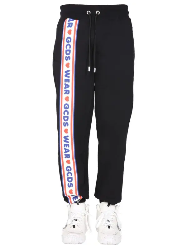 Gcds Jogging Pants With 'cute Tape' Logo Band