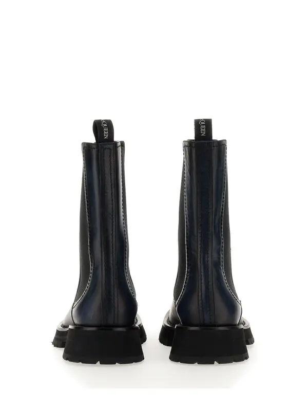 Alexander McQueen Leather Chelsea Boots