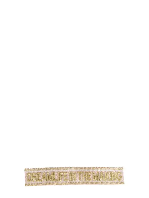 LABEL K Braided Fabric Bracelet - White