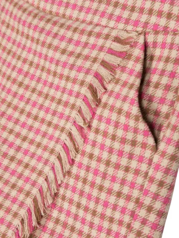 IL GUFO Checked Skirt Pants