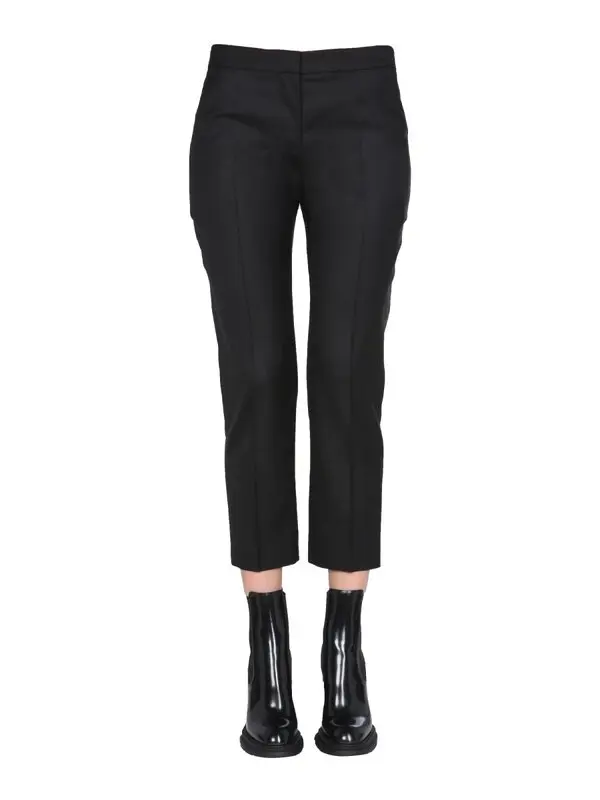 Alexander McQueen Cropped Trousers - Black