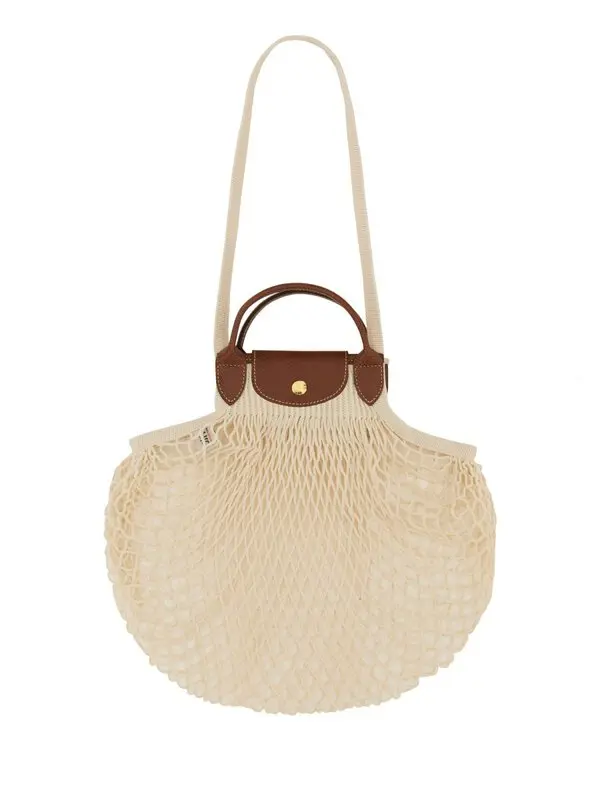 Longchamp Le Pliage Filet Bag - White