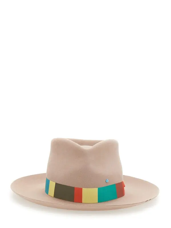 SUPERDUPER FEAT LORENZOJOVA Bougainvillea Teardrop Hat - Beige