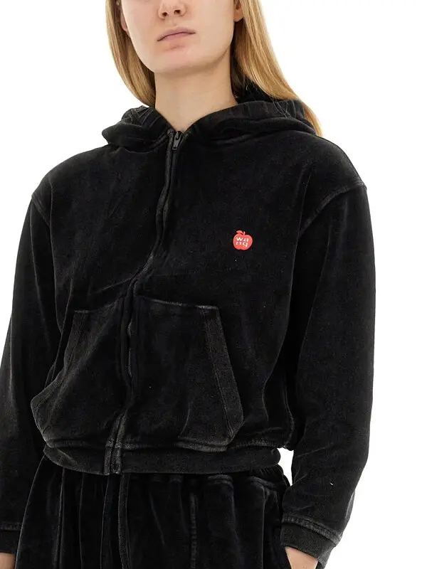 Alexander Wang Velour Sweatshirt