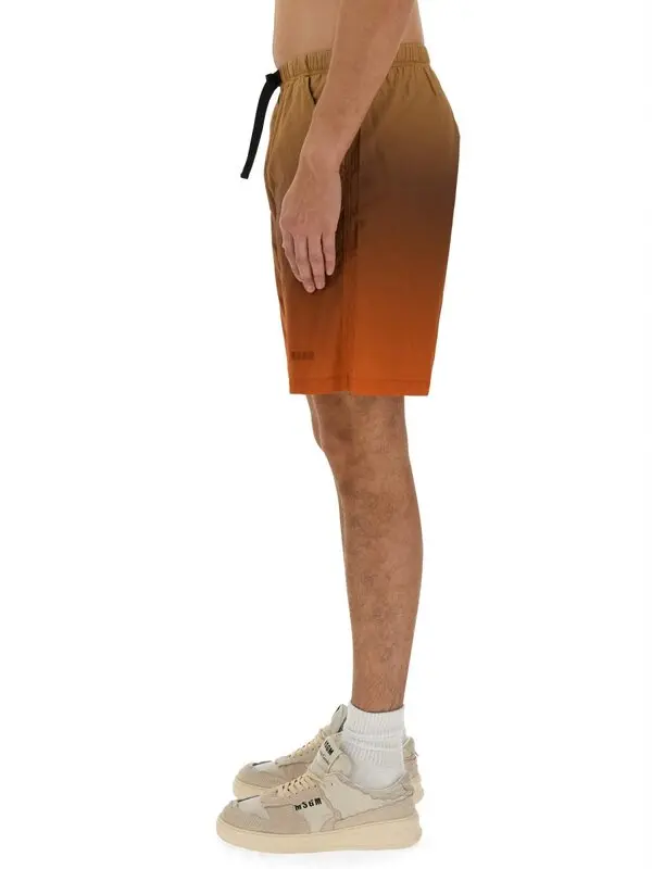 MSGM Cotton Bermuda Shorts - Multicolour