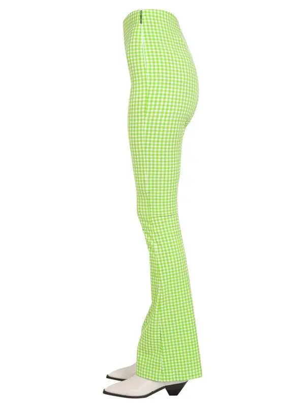 MSGM Plaid Pattern Trousers - Green
