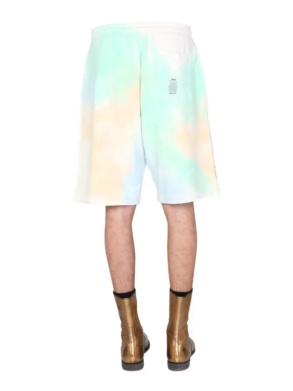 MSGM Tie-dye Bermuda Shorts