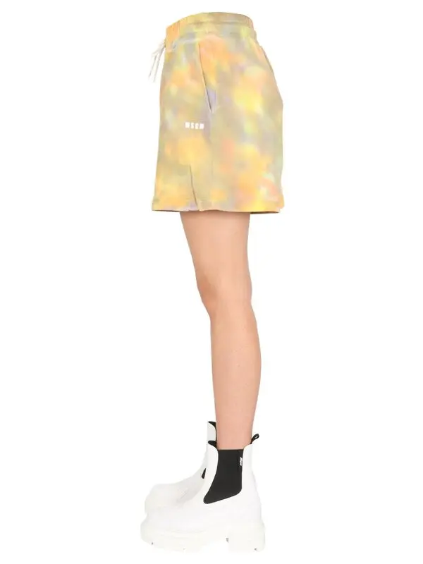 MSGM Cotton Shorts - Multicolour