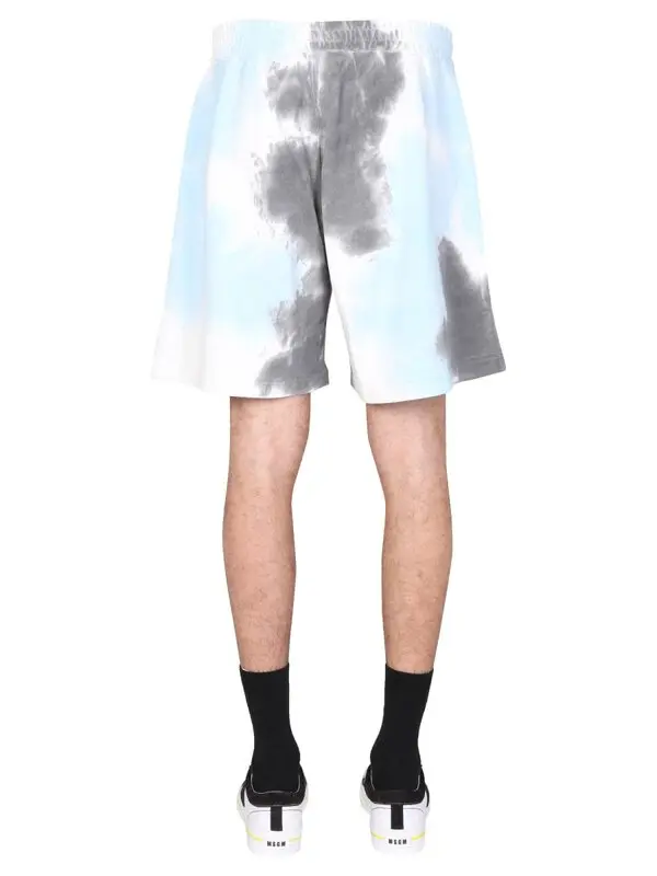 MSGM Tie-dye Bermuda Shorts