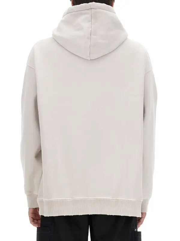 MSGM Hooded Cotton Sweatshirt - Beige