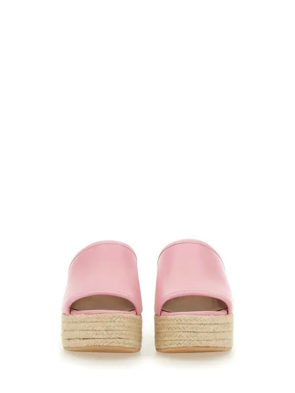 Moschino Leather Sandals - Pink