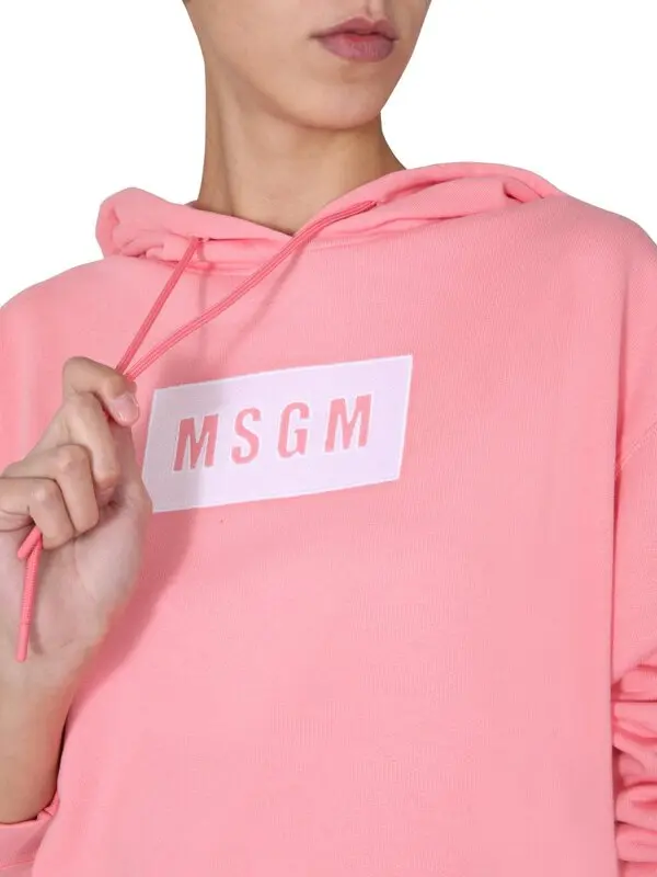 MSGM Hooded Boxy Sweatshirt