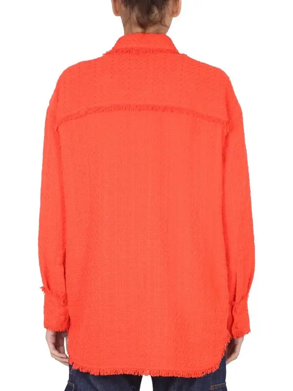 MSGM Fringed Shirt