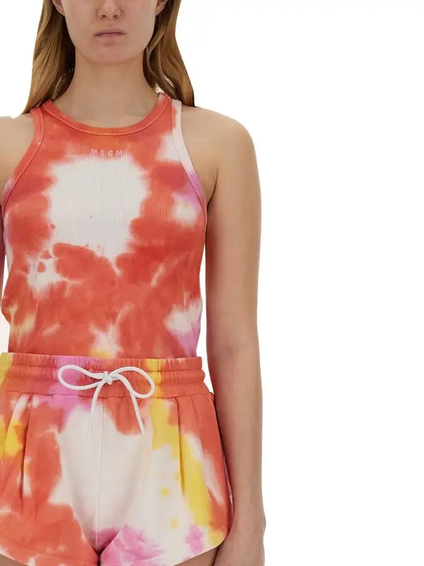 MSGM Tie Dye Top - Multicolour