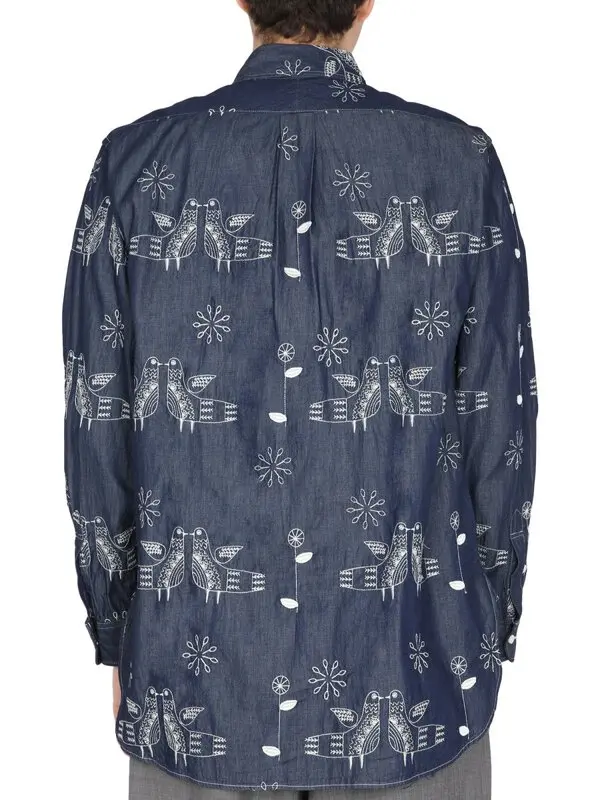 Engineered Garments Bird' Embroidery Shirt