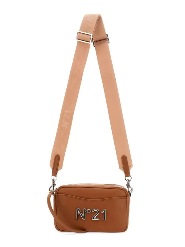 N°21 Logo Plaque Bag - Buff