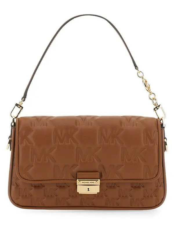 Michael Kors Shoulder Bag With Adjustable Strap - Buff