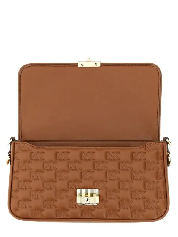 Michael Kors Shoulder Bag With Adjustable Strap - Buff