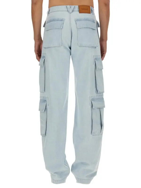 Versace Cotton Cargo Jeans - Denim