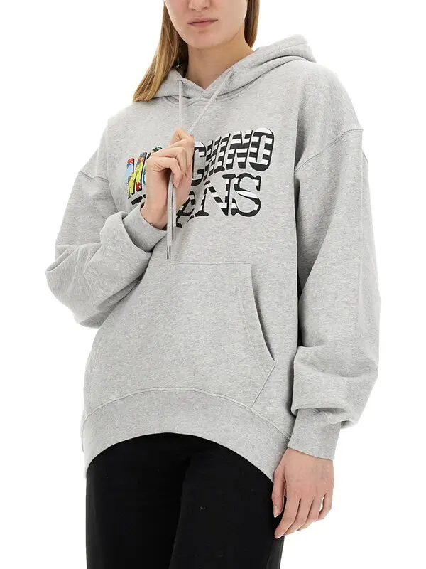 Moschino Oversized Logo Sweatshirt - Grey