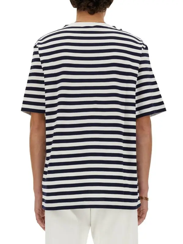 Versace Striped T Shirt - Multicolour