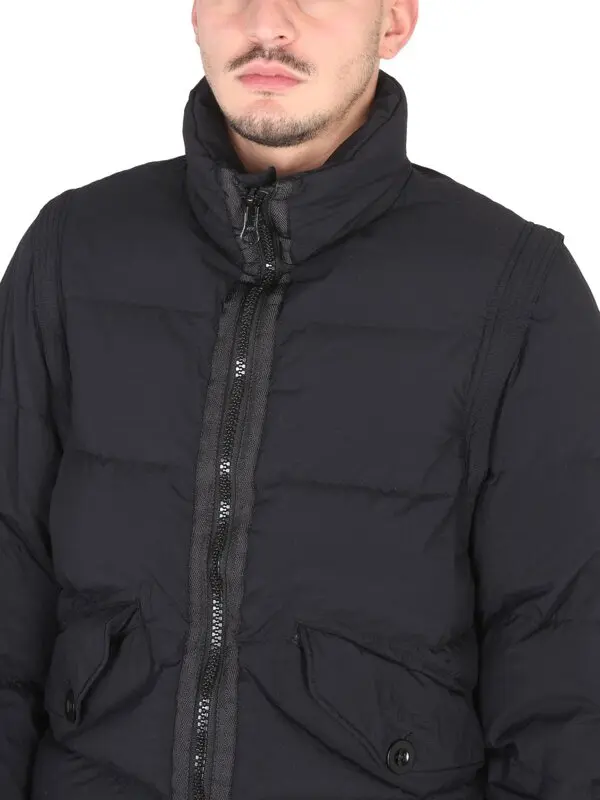 TEN C Down Jacket With Removable Sleeves
