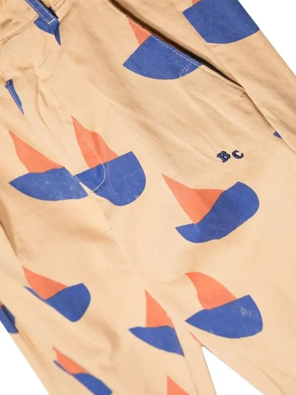 BOBO CHOSES Sailboat Print Chino Pants