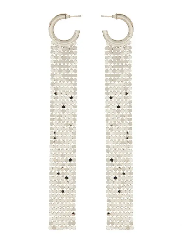 Rabanne Mesh Earrings - Silver