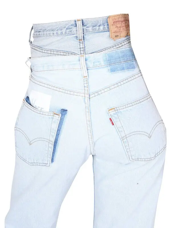 1/OFF PARIS Double Waisted Jeans - Denim