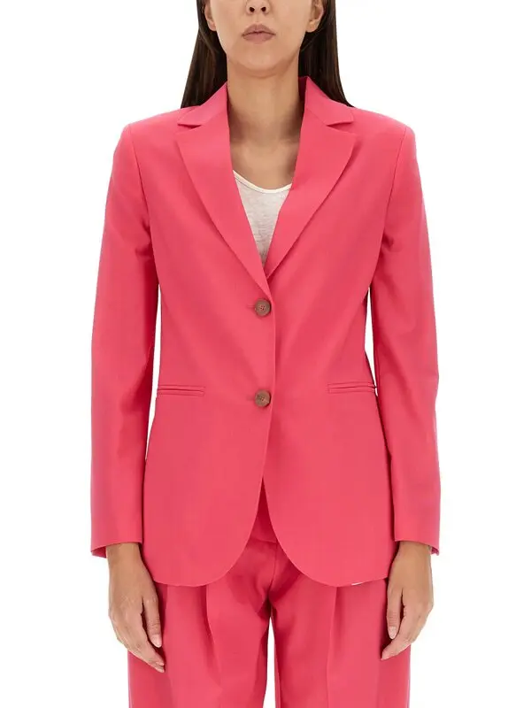 ALYSI Single Breasted Jacket - Fuchsia