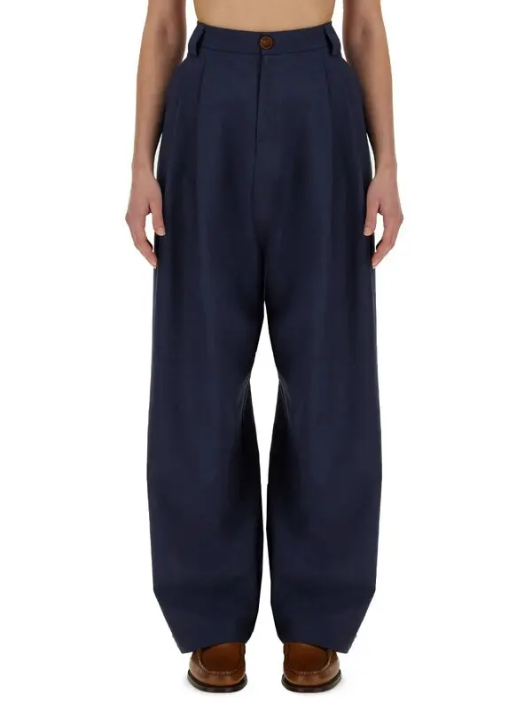 ALYSI Wide Leg Canvas Pants