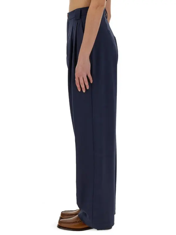 ALYSI Wide Leg Canvas Pants
