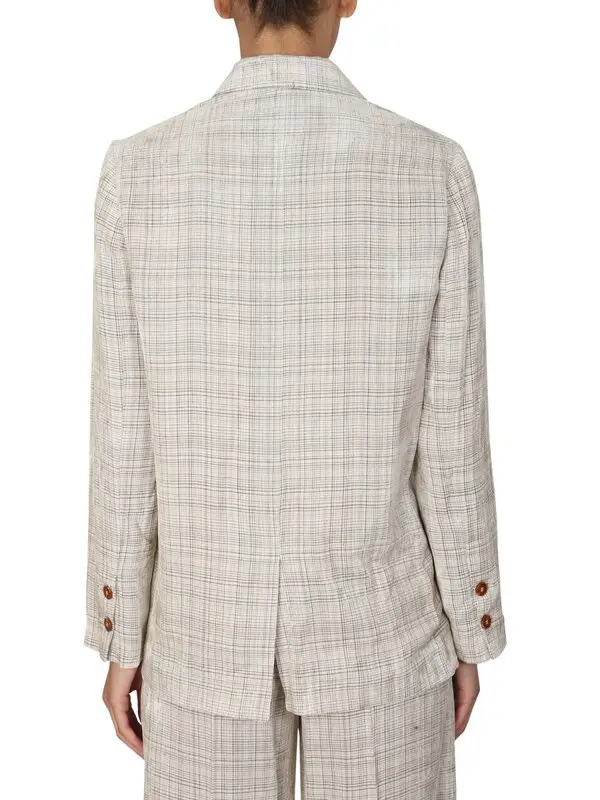 ALYSI Double-breasted Blazer - Beige