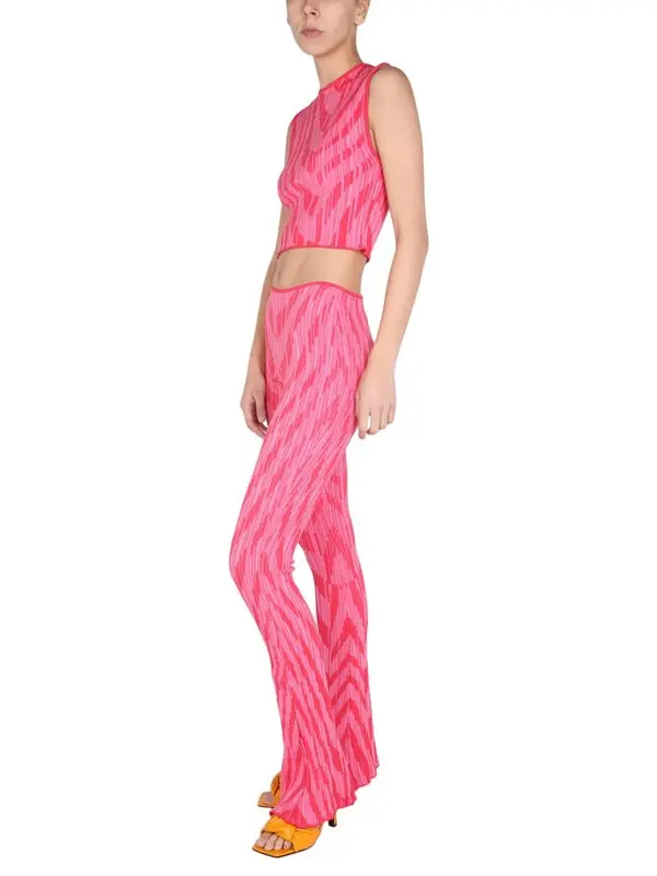 Philosophy Di Lorenzo Serafini Striped Pattern High-waisted Pants