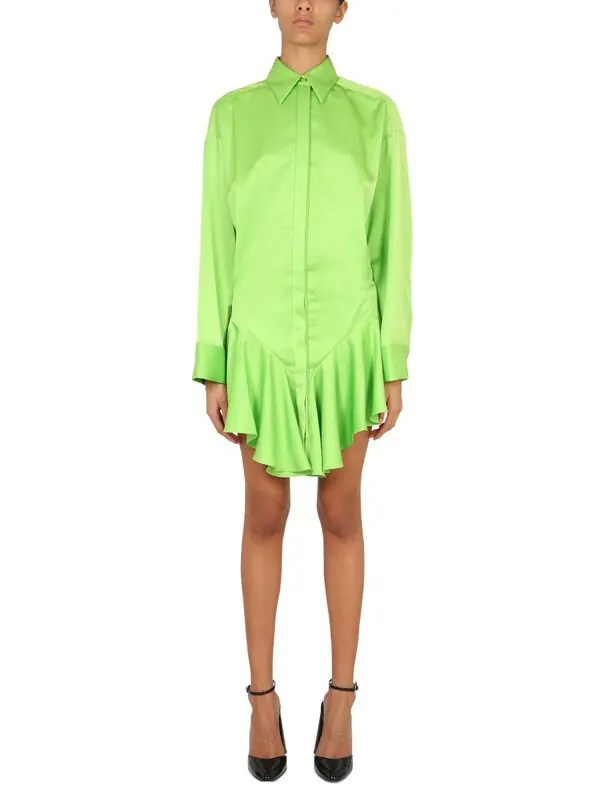 Attico Candice Mini Dress - Green