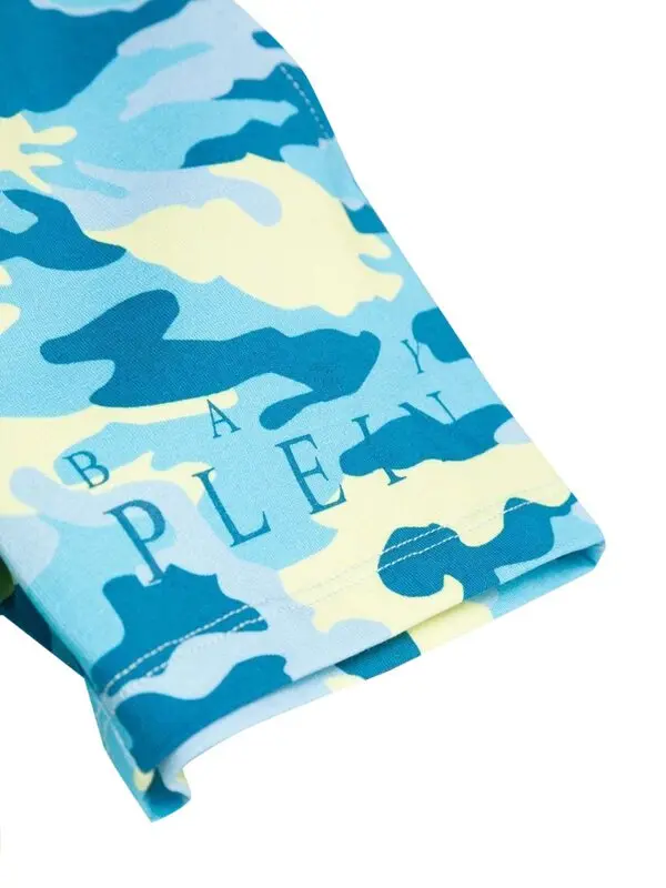 Philipp Plein Camouflage T-shirt And Shorts Set