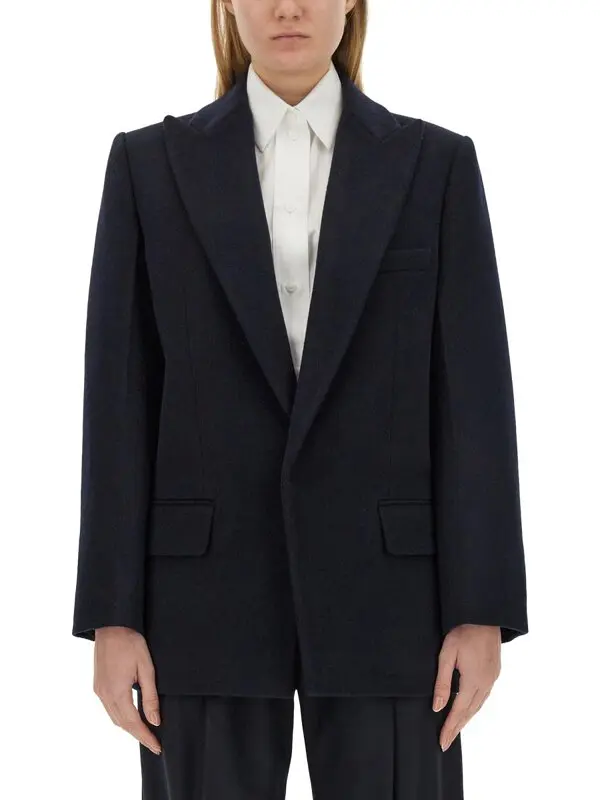 Victoria Beckham Peak Lapel Jacket - Blue