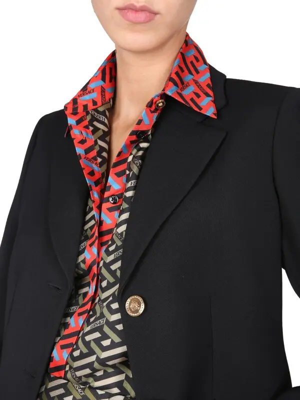 Versace Jacket With Medusa Button