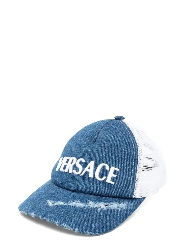 Versace Cotton Baseball Cap - Blue