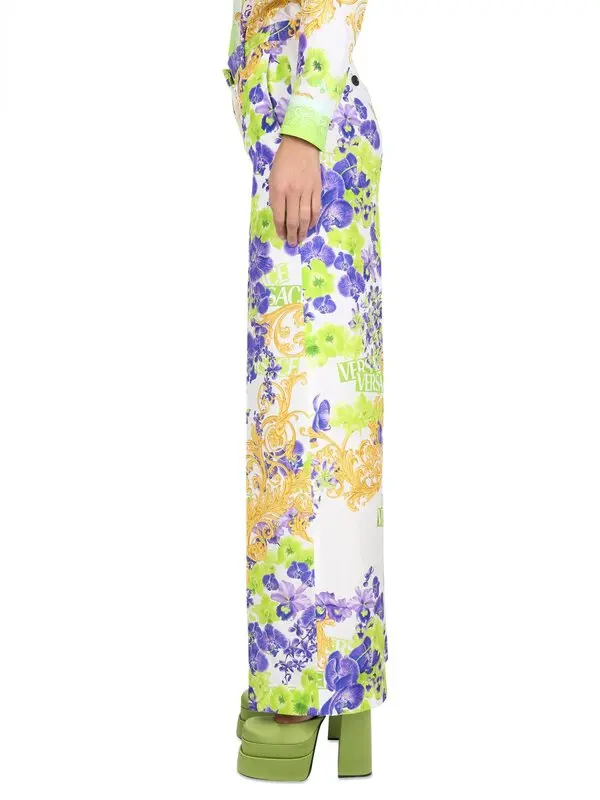 Versace Baroque Printed Pants - Multicolour
